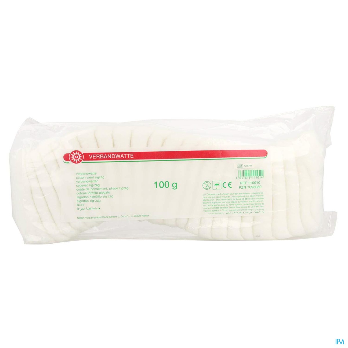 Verbandwatten Zigzag 500 gram- Zacht en Absorberend voor Wondzorg