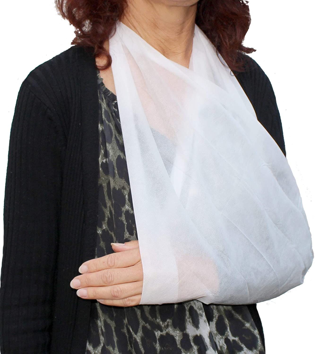 Driekante doek viscose / katoen, wit - Eerste hulp bij verdachte botbreuken