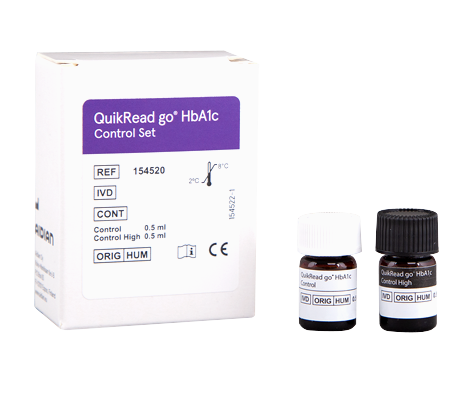 Aidian QuikRead go HbA1c Control Set - Nauwkeurige Diabetes Monitoring