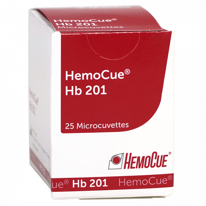 HB 201 Microcuvettes voor Hemoglobine Meting - 25 Stuks