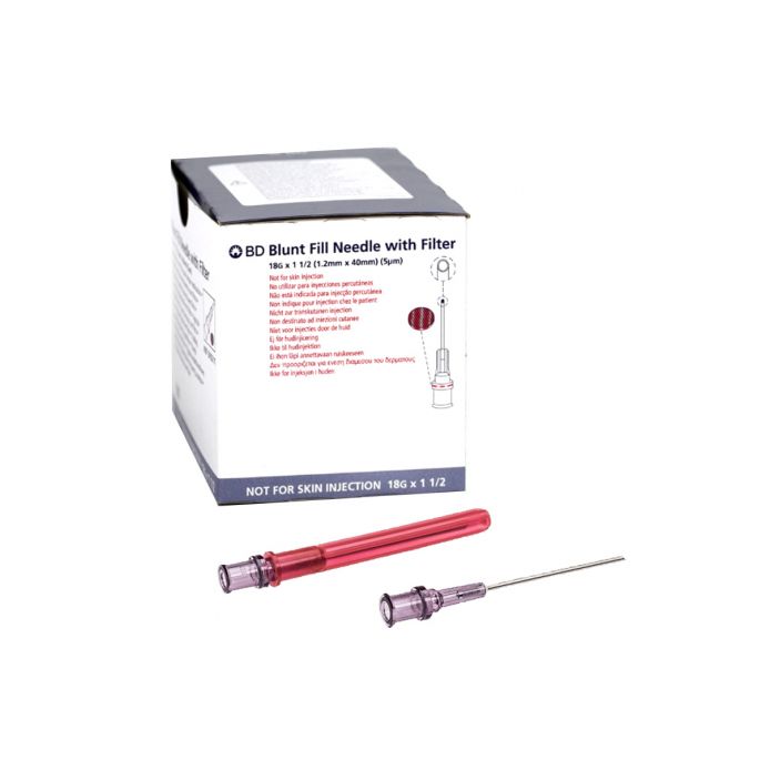 BD Blunt Fill met filter, 1,2 x 40 mm, 18G 100 stuks
