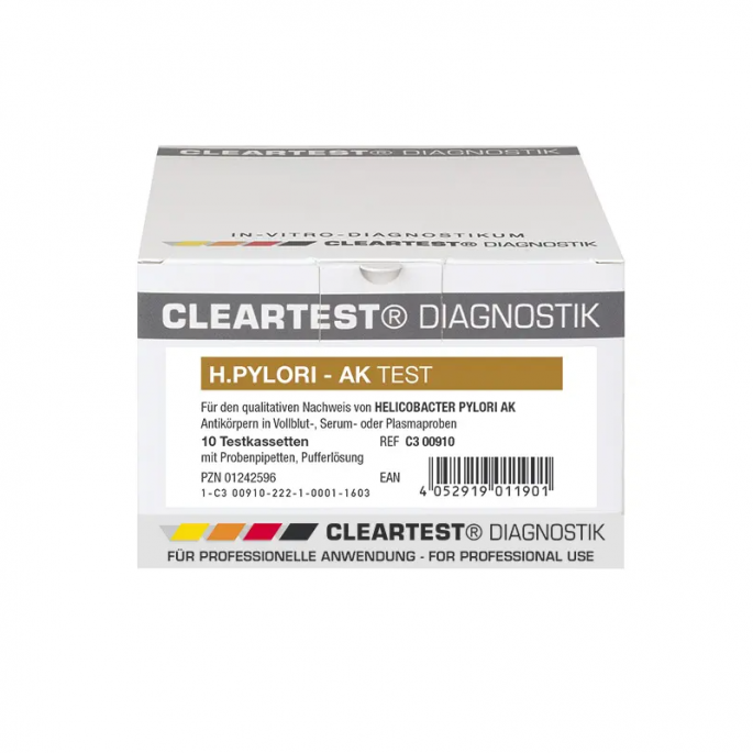 Cleartest Helicobacter Pylori AK | Snelle Diagnostische Kits