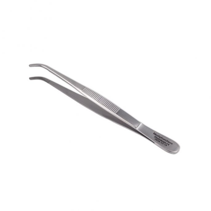 Anatomisch pincet 12 cm gebogen RVS - Precisie en Comfort