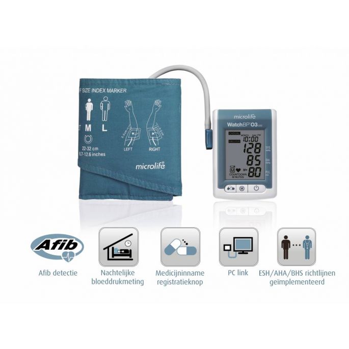 Microlife WatchBP 03 - comfortabele 24-uurs bloeddrukmeting