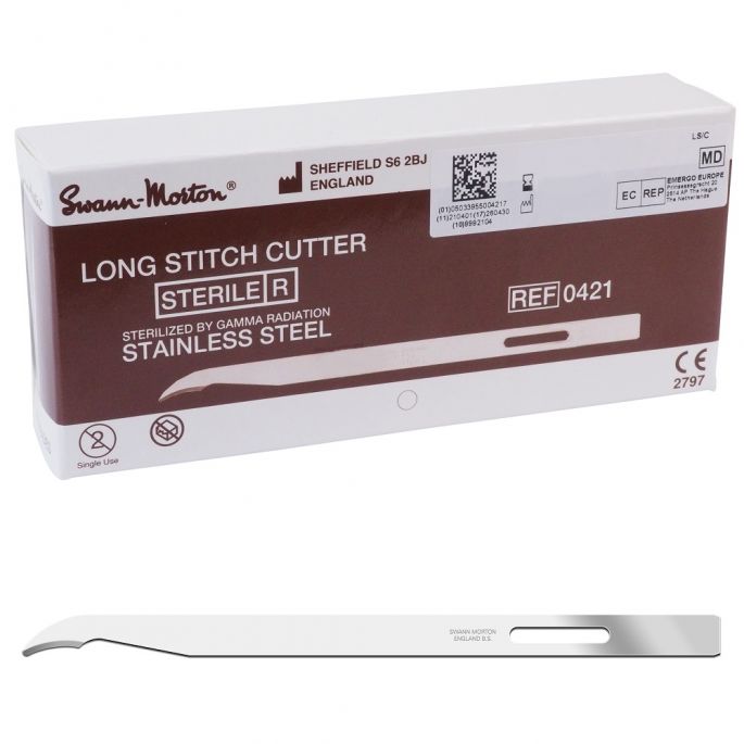 Swann Morton Steriele Stitch Cutter Long - 100 Stuks voor Veilige ...