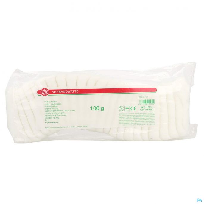 Verbandwatten Zigzag 100 gram- Zacht en Absorberend voor Wondzorg