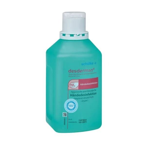 Desderman 500 ml handdesinfectie zonder geur of kleur