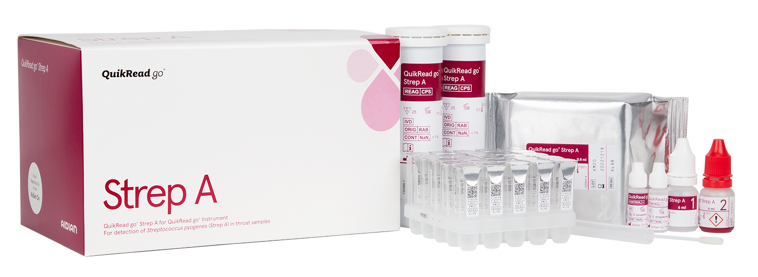 Aidian QuikRead go Strep-A Testkit - Snelle en Nauwkeurige Diagnose van ...